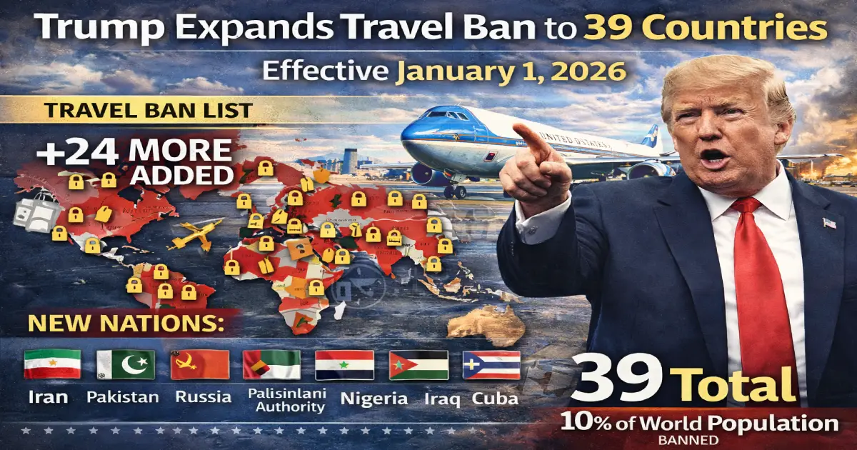 Trump Travel Ban 2026: 39 Countries Face New US Entry Rules