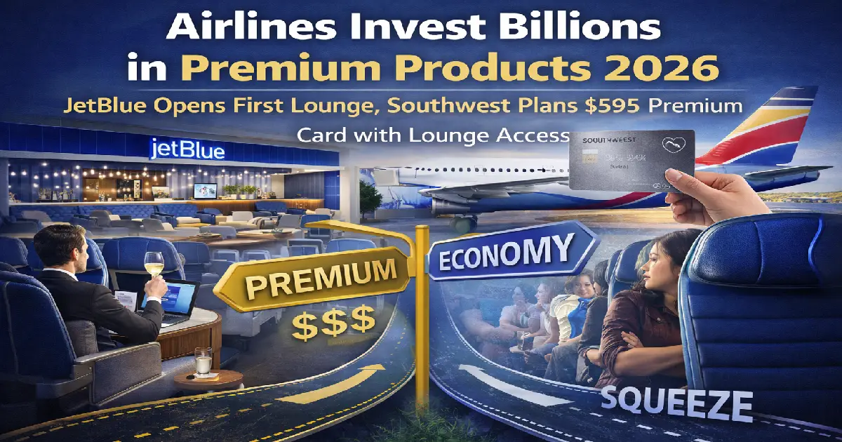 Airlines Invest Billions Premium 2026: Lounges Boom