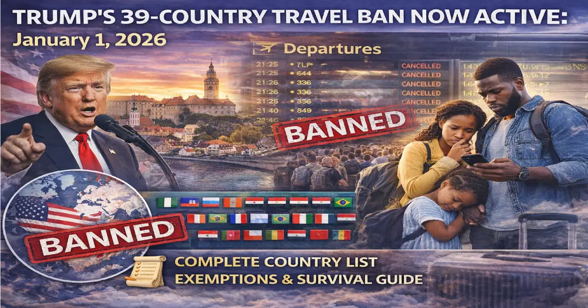 Trump's 39-Country Travel Ban 2026: 200K+ Travelers Blocked