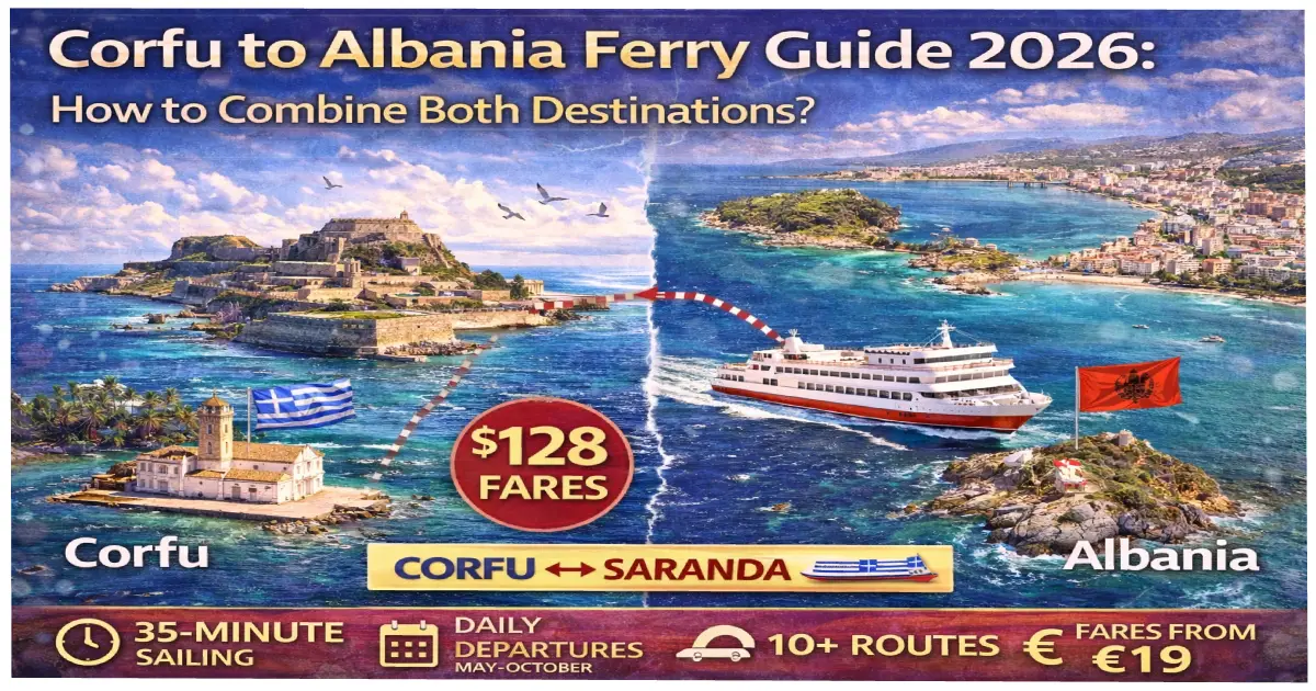 Corfu Albania Ferry 2026: Complete Cost, Route Guide