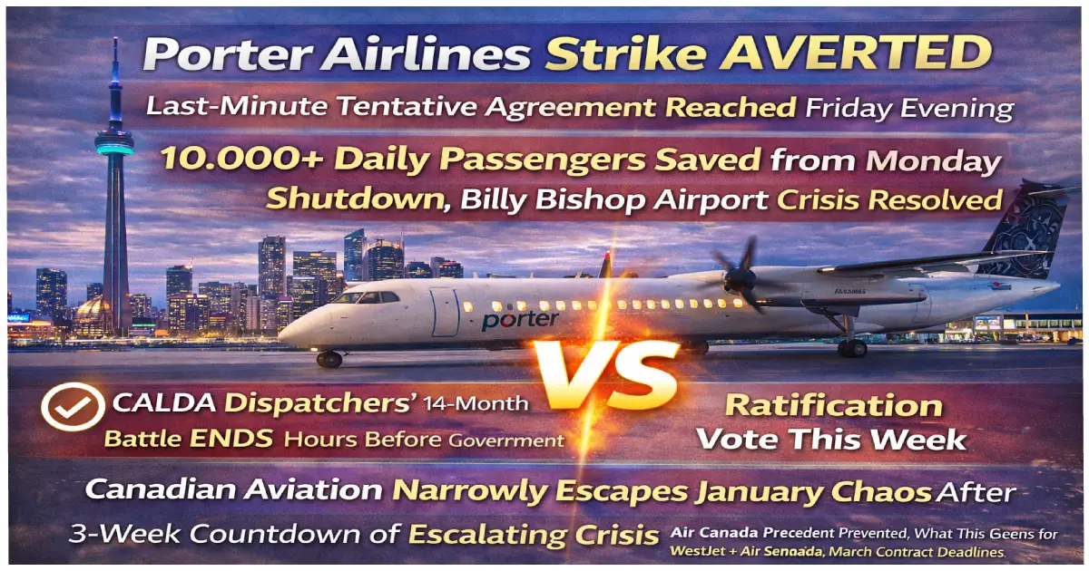 Porter Strike AVERTED: Last-Minute Deal Saves 10,000+ Trips