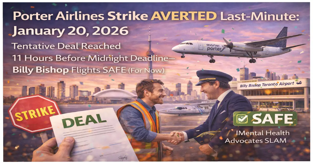 Porter Strike Averted Jan 20: Last-Minute Deal Saves Flights