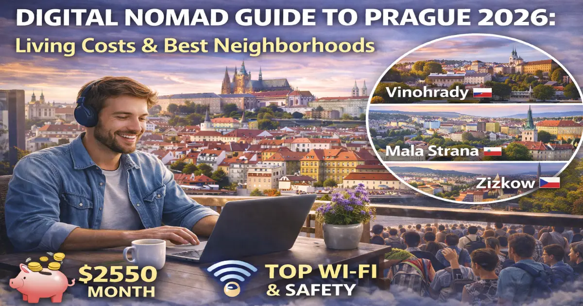 Prague Digital Nomad Guide 2026: Costs & Neighborhoods