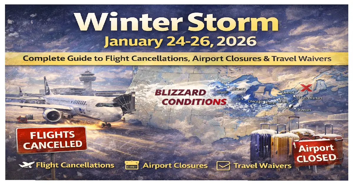 Winter Storm Jan 24-26: Complete Flight Cancellation Guide