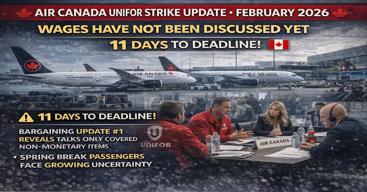 Air Canada Strike Update: Wages Untouched — 11 Days Left