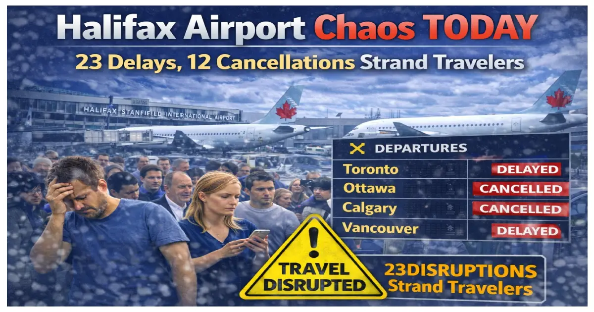 Halifax Airport Chaos TODAY: 23 Delays, 12 Cancellations