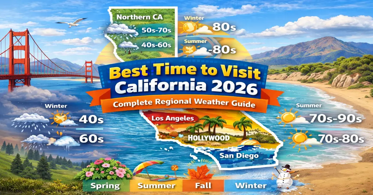 Best Time to Visit California 2026: Complete Regional Guide