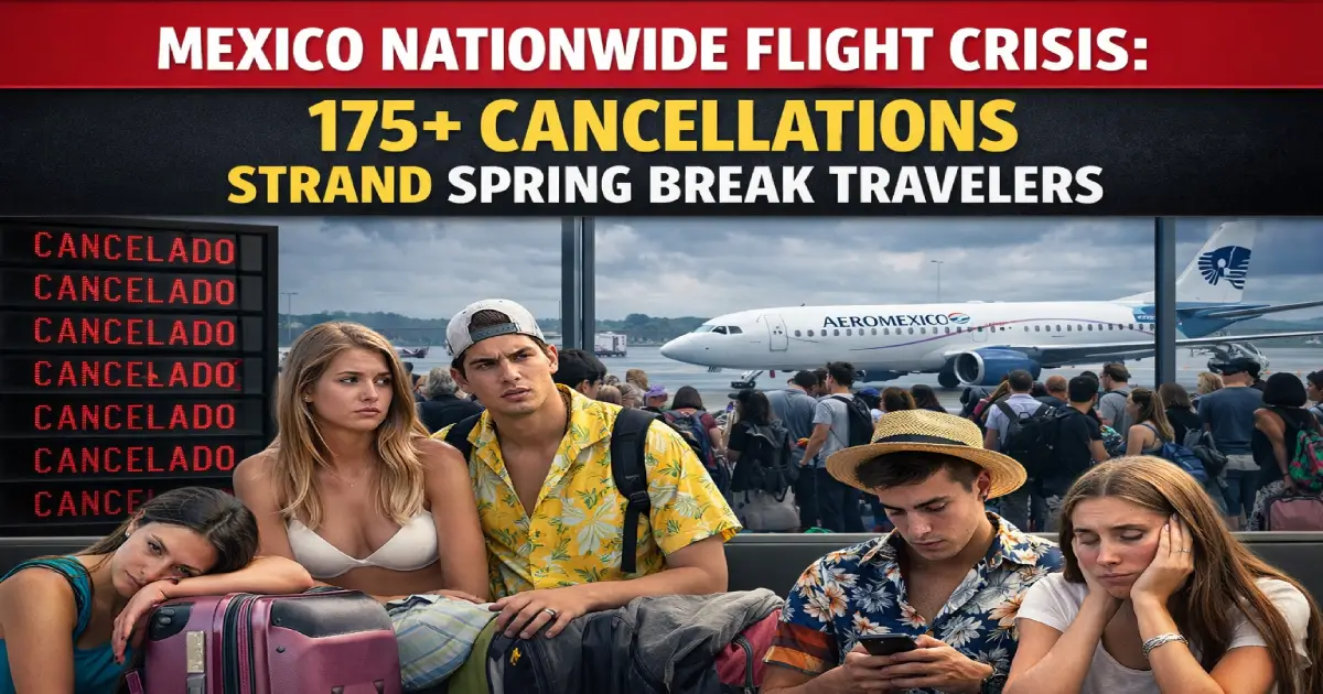 Mexico Flight Crisis: 175+ Cancelled Amid Cartel Violence