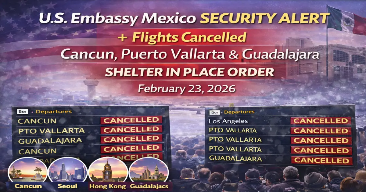 Mexico Security Alert: Flights Cancelled Cancun & PVR 2026