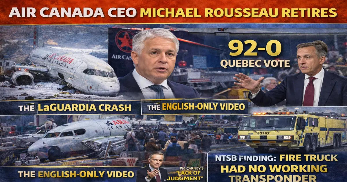 Air Canada CEO Rousseau Retires: LaGuardia Crash French Row