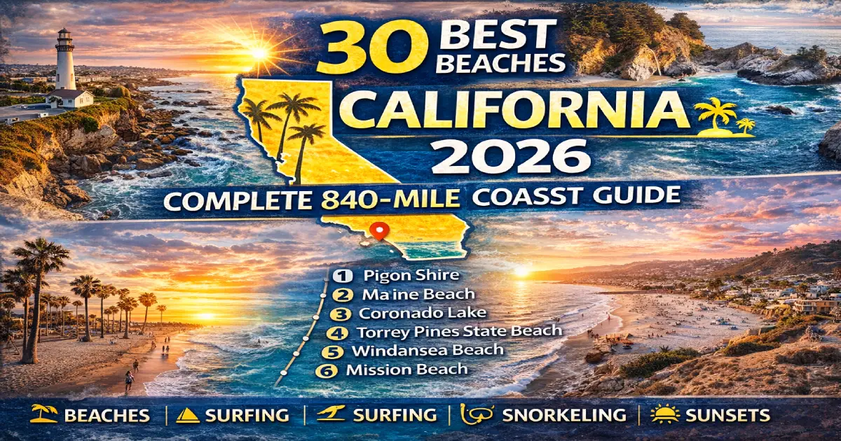 30 Best Beaches in California 2026: Complete Coast Guide