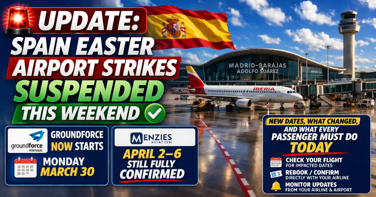 Spain Easter Strike SUSPENDED: New Dates Are March 30+April