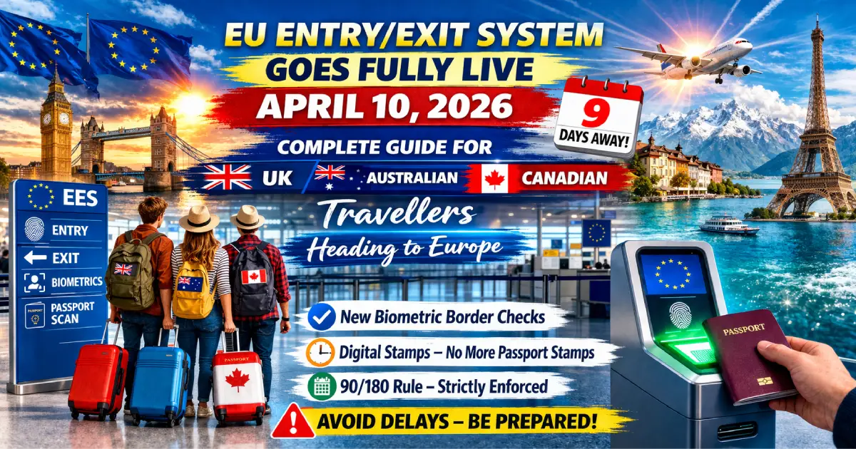 EU Entry Exit System Goes Live April 10: What To Do Now