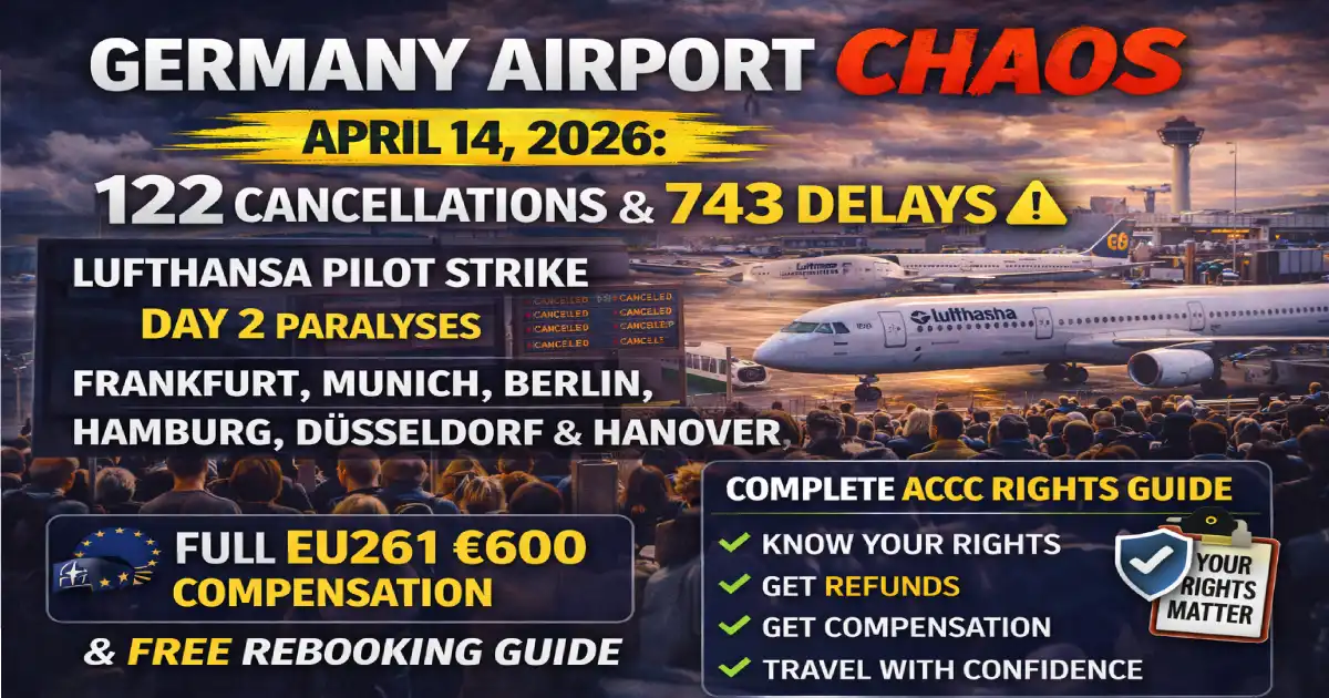 Germany Airport Chaos April 14, 2026: 865 Disruptions