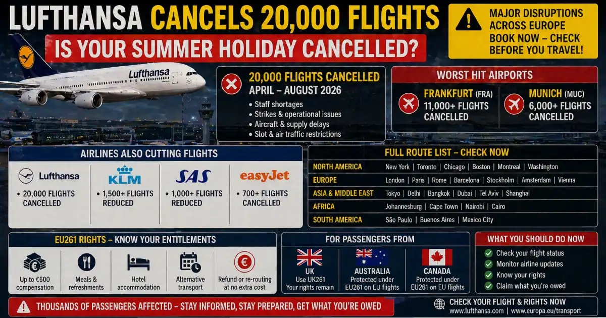 Lufthansa Cancels 20,000 Flights: Is YOUR Summer Trip Gone?