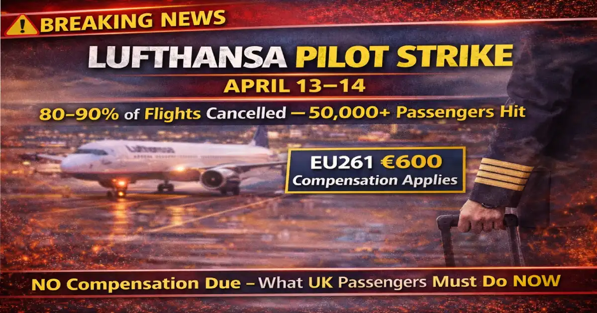 Lufthansa Pilot Strike April 13–14: 80% Flights Cancelled
