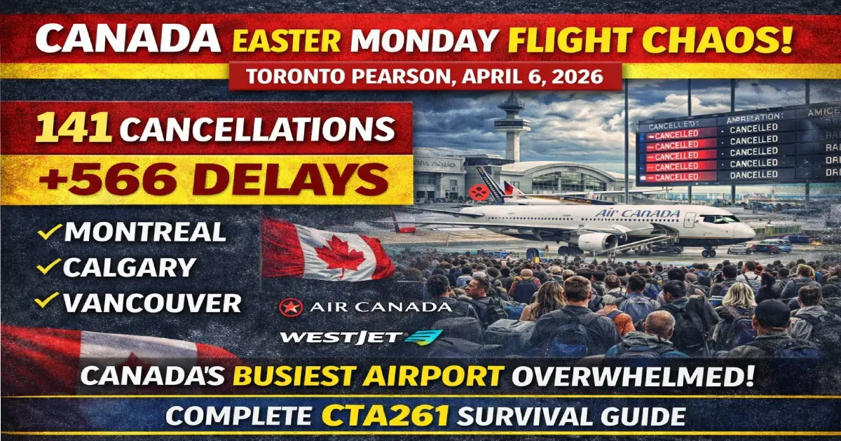 Canada Easter Monday Flight Chaos: Toronto Pearson 2026