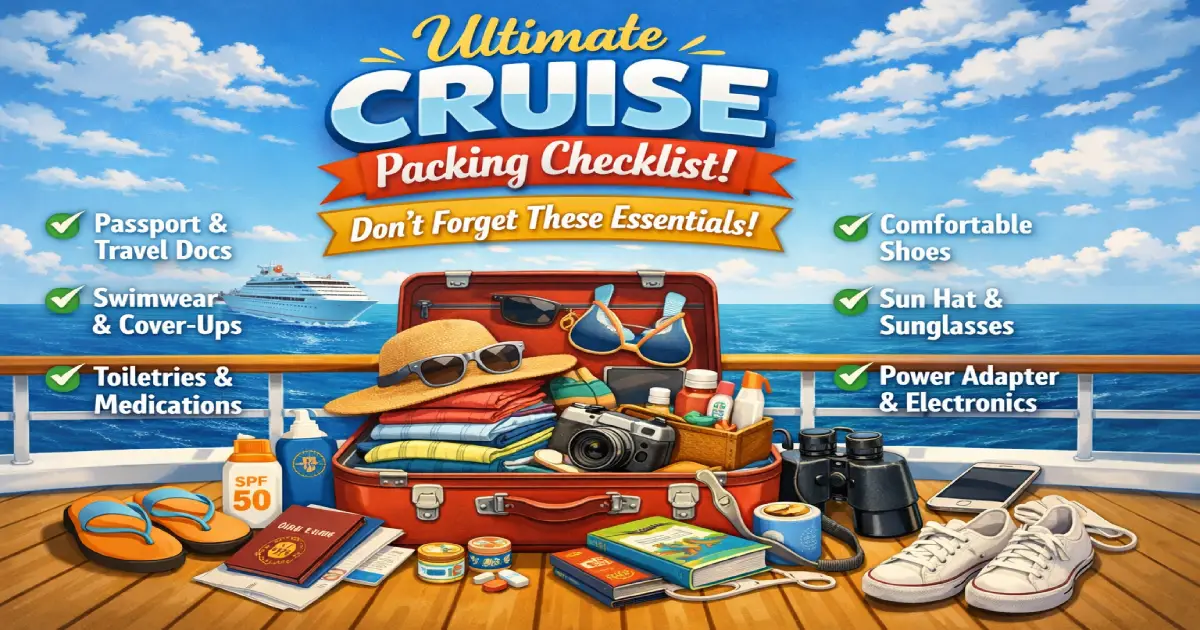 Ultimate Cruise Packing Checklist 2026: What to Pack & Forget